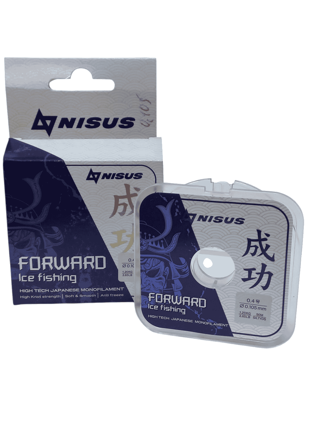 Леска FORWARD ICE FISHING 0,105mm/50m Nylon Transparent (N-FIF-0.105-50) Nisus