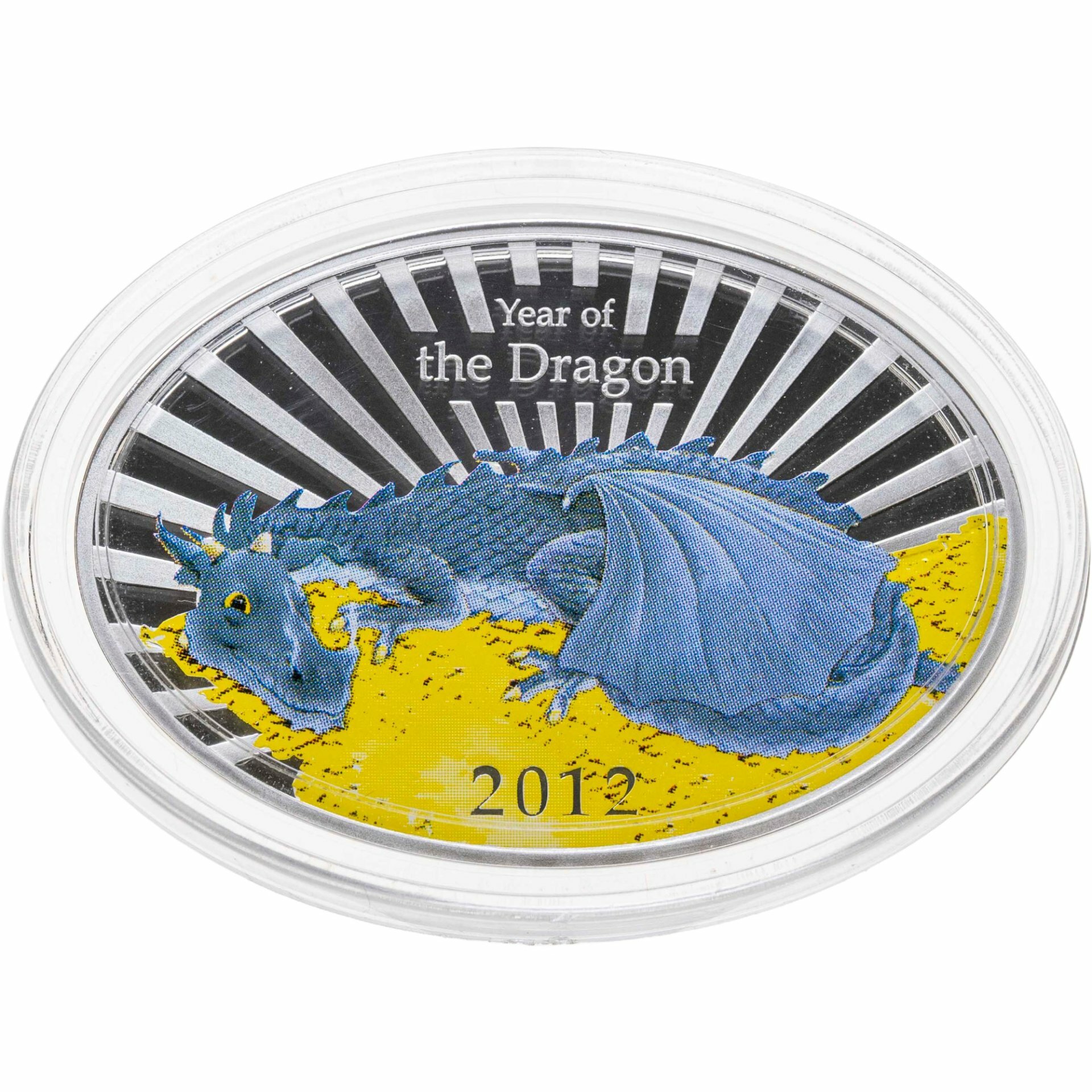 Остров Ниуэ 2 доллара 2012 "Год Дракона", Серебро 999, в сохранности Proof