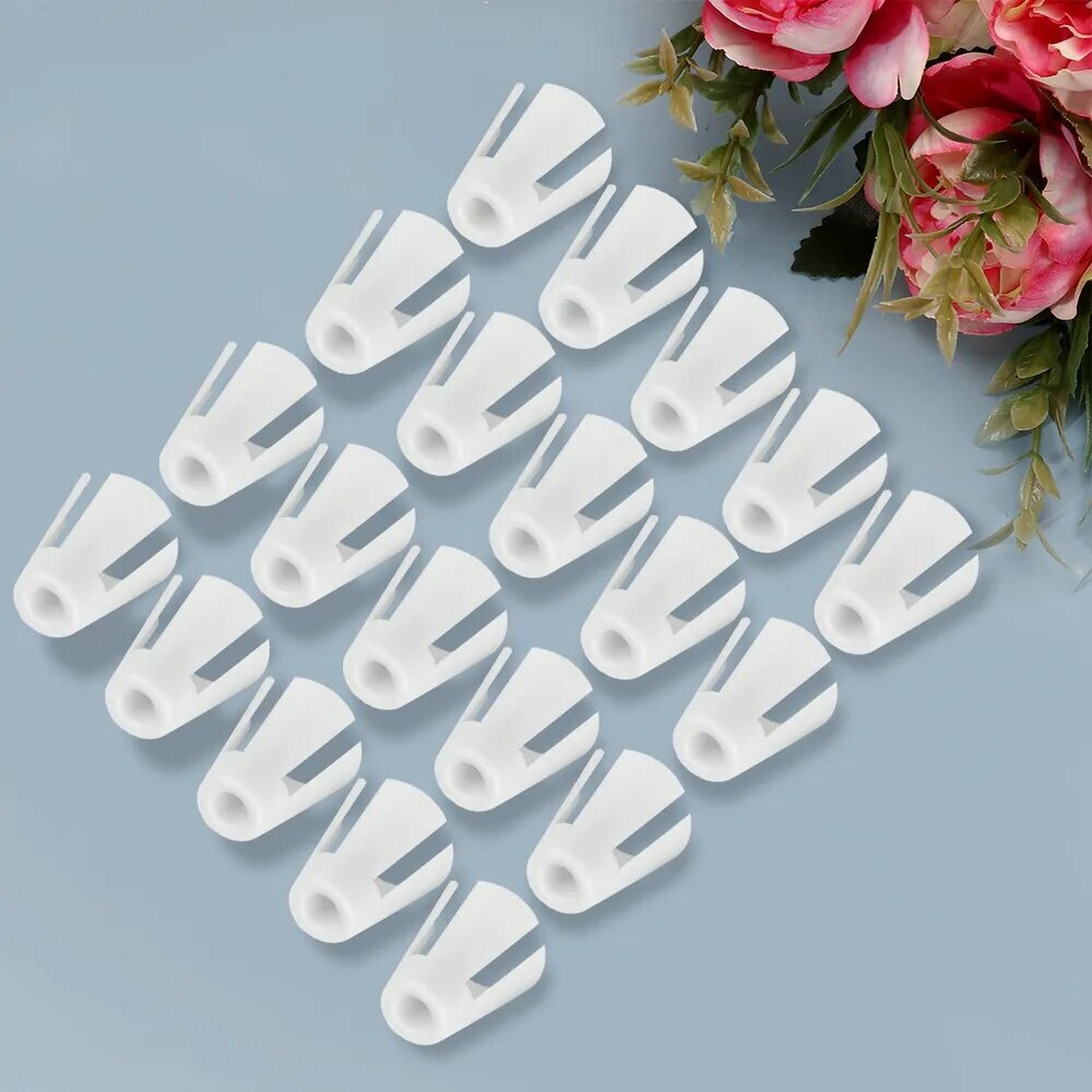 Белые пластиковые крепления для катушек швейных ниток, для швейной машины, 20 штук