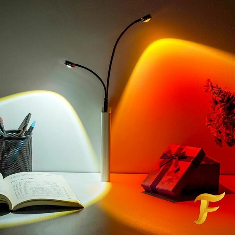 Светодиодный USB-проектор, настенная лампа с неоновыми лампочками для спальни, гостиной