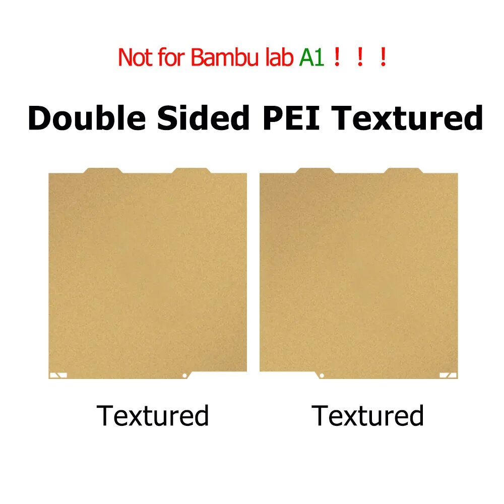 Текстурированная PEI-пластина Golden PEI 184x184 мм