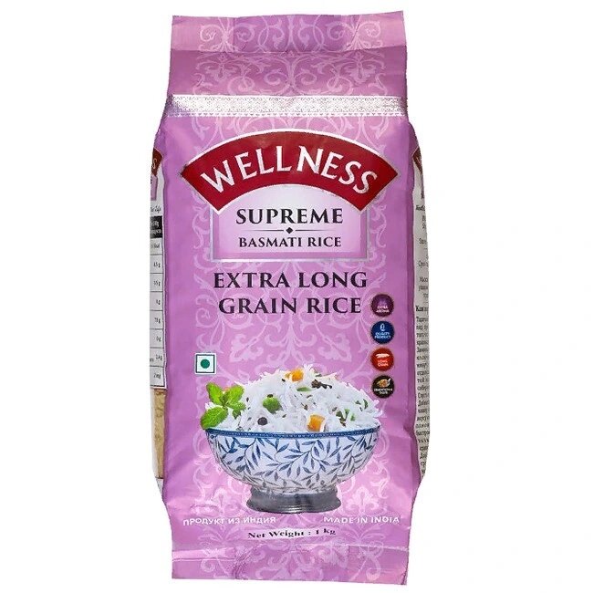 Рис Басмати "Супрем" Supreme Wellness 1кг