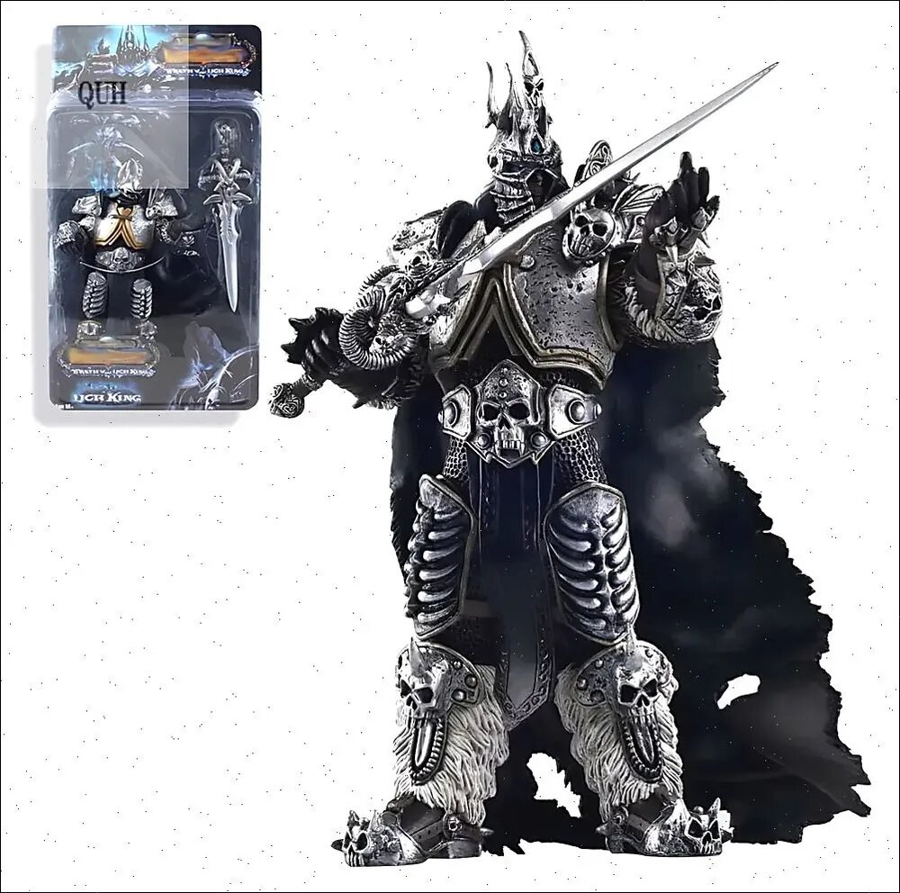 Фигурка Варкрафт Король Лич Артас / Warcraft Lich King Arthas Menethil (16см)