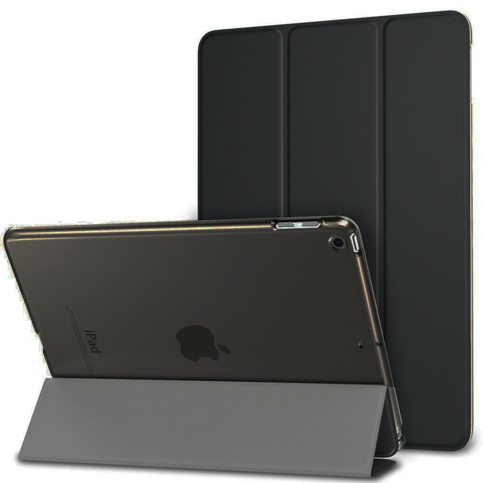 Чехол-обложка MyPads для Apple iPad Air (2013) тонкий кожаный с подставкой черный