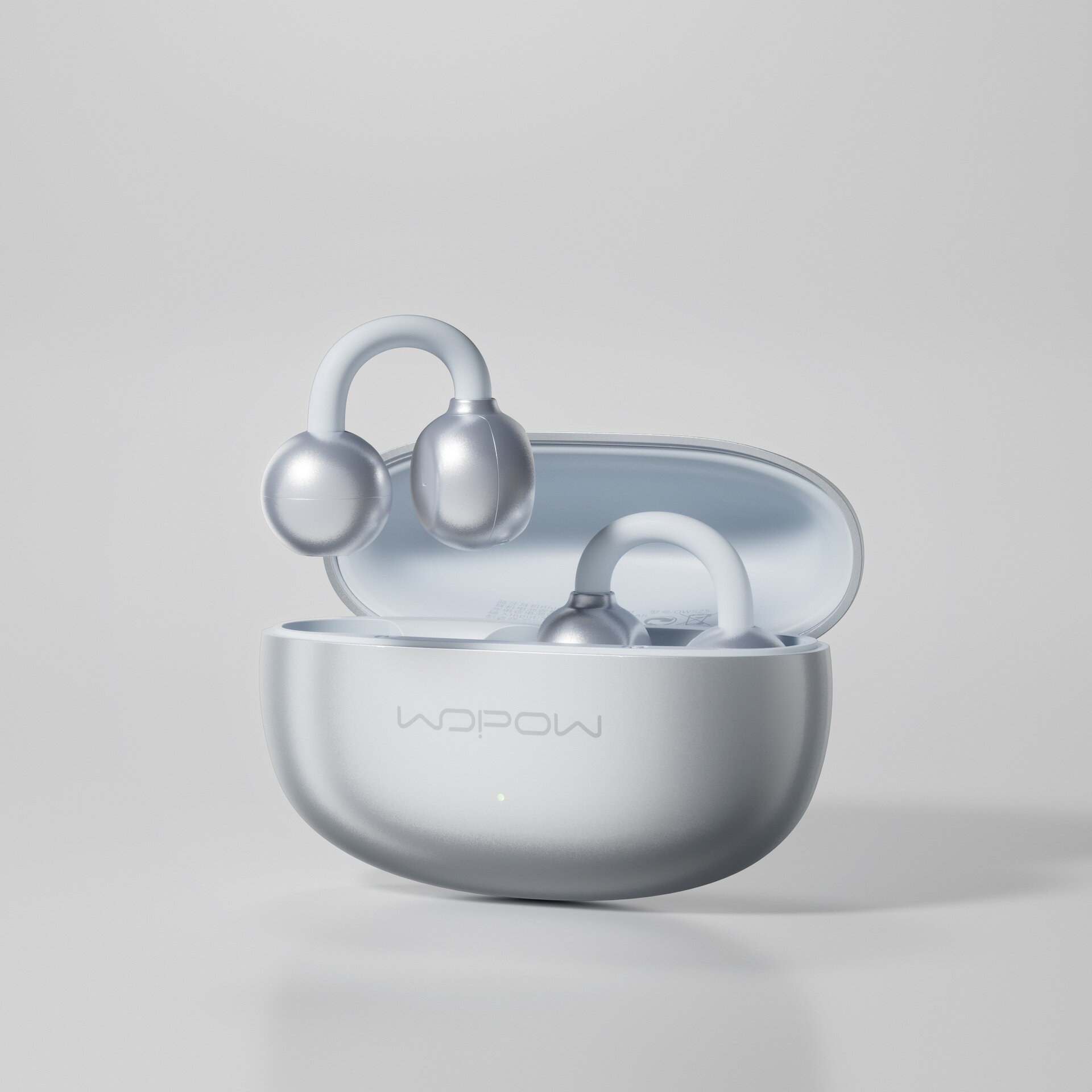 Беспроводные Bluetooth-наушники Wopin over-ear 6.0 подходят для устройств Apple и Huawei, имеют открытую конструкцию с зажимом для ушей, что обеспечивает шумоподавление во время занятий спортом и звонков.