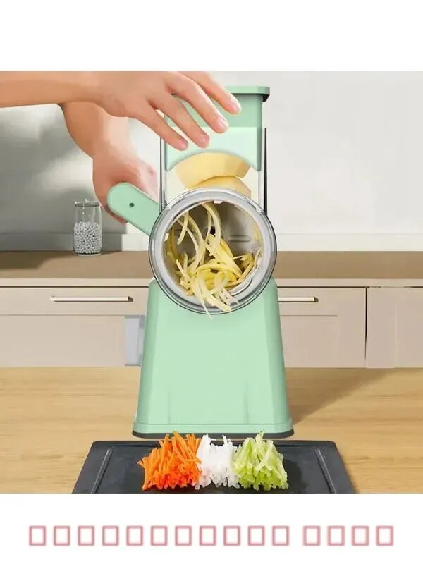 Многофункциональная фрукто-овощерезка с насадками для нарезки кубиками, ломтиками и соломкой — фото 1