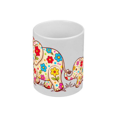 Кружка «Слоники» (белый)