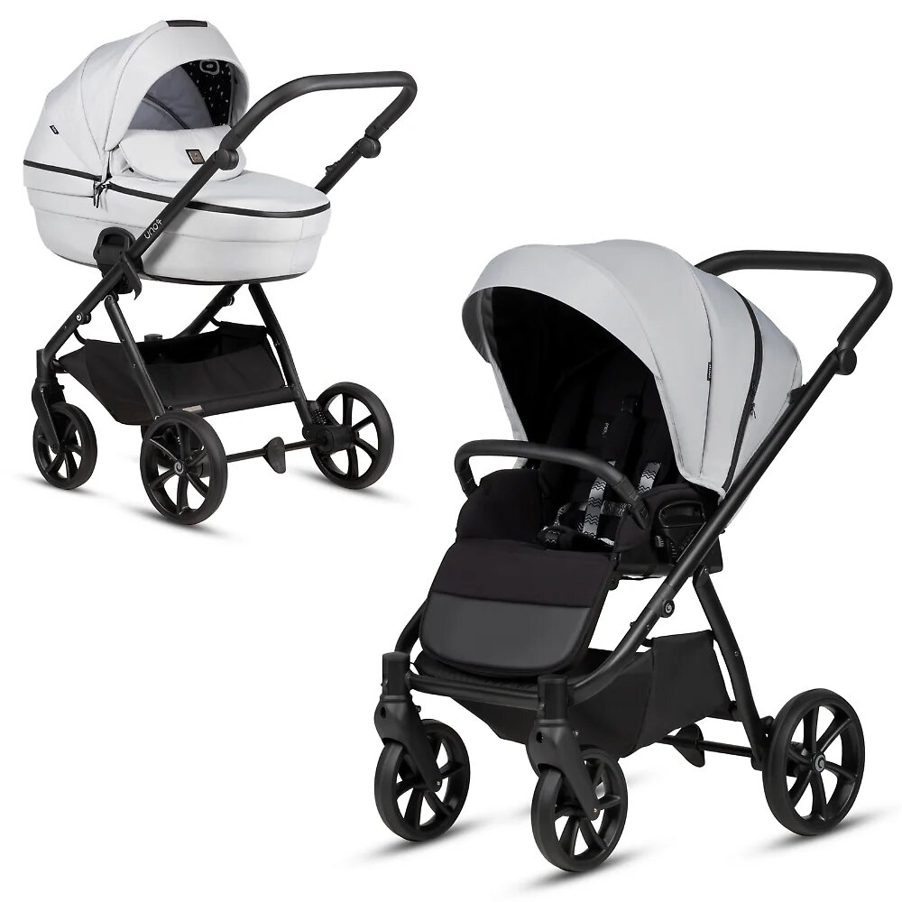 Детская коляска 2в1 Tutis Uno 6+, цвет Risso (Светло-серый), артикул производителя 1602142