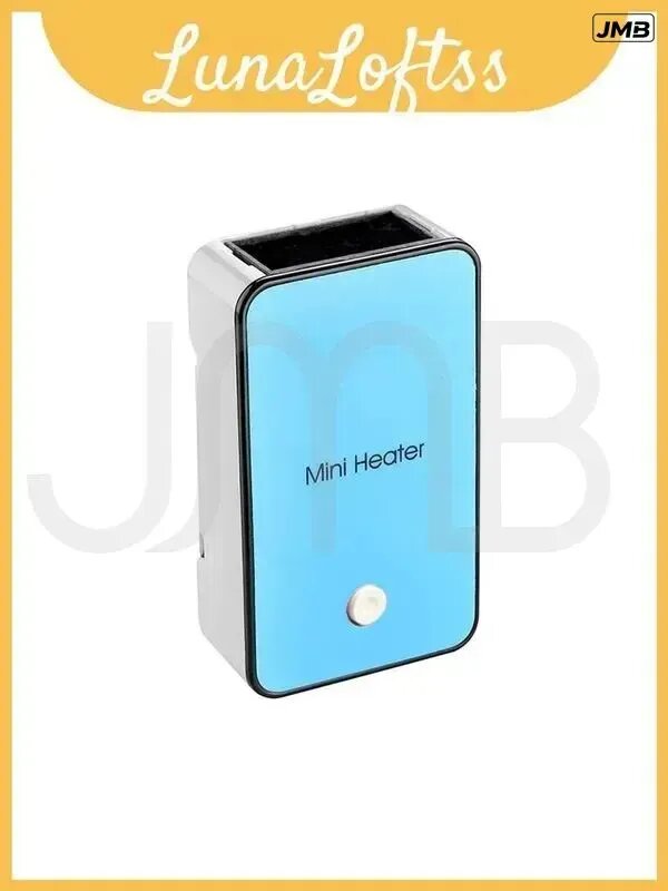 Мини-обогреватель Mini Heater компактный для рабочего стола голубой