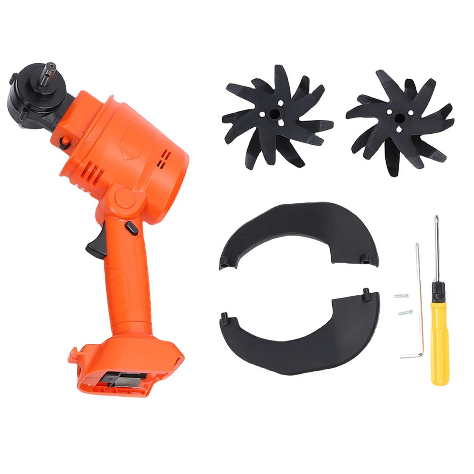 Беспроводной Электрический Культиватор 235 Об/мин, На Аккумуляторе, Рабочая Ширина 4 Дюйма, Для Газонов, Теплиц