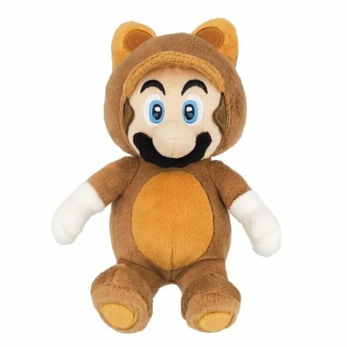San-ei Марио Бразерс Плюшевые Super Mario Tanooki Mario (S) Оригинал из Японии