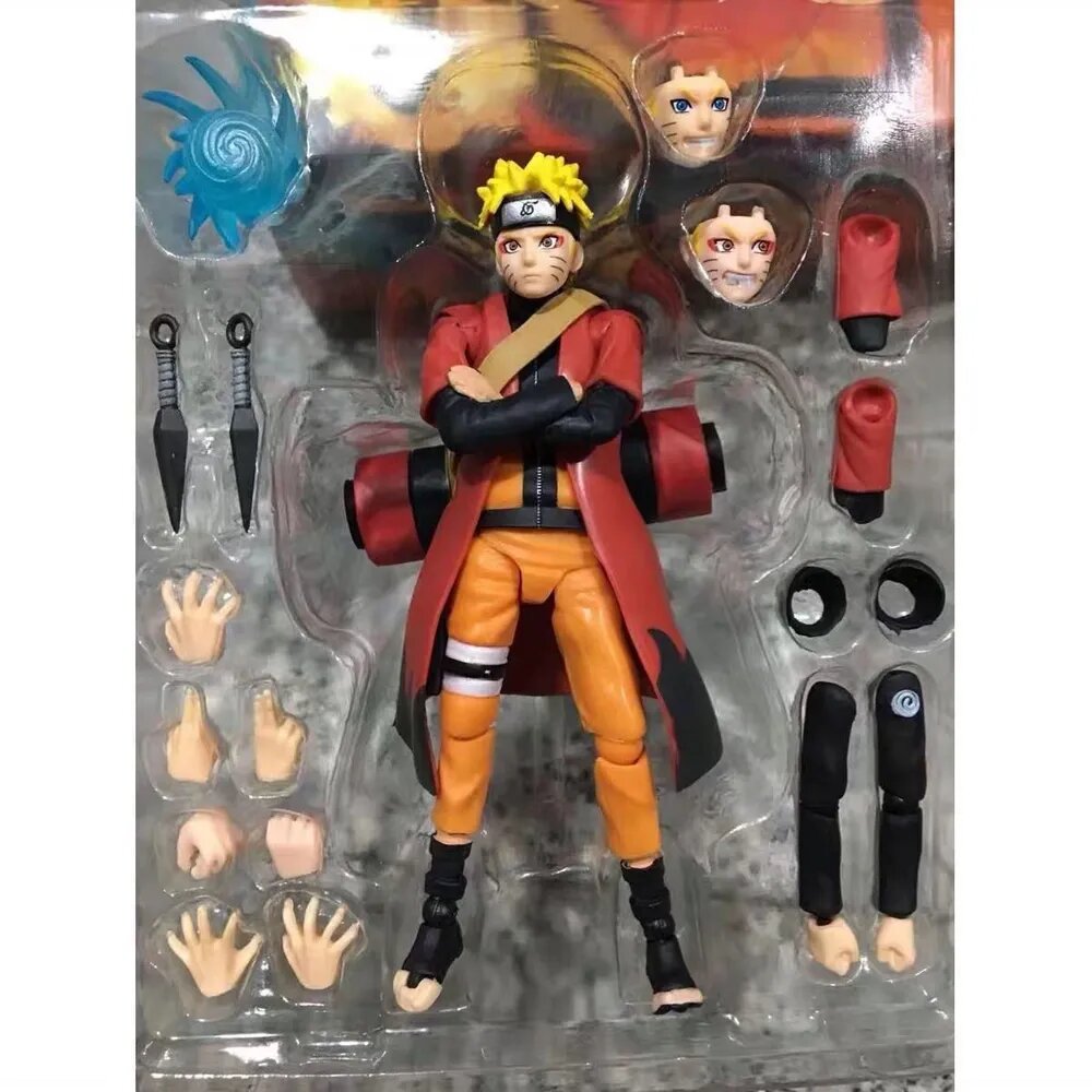 Фигурка Naruto Uzumaki Shippuden Action Figure: коллекционная фигурка Наруто из ABS пластика для мальчиков — фото 1