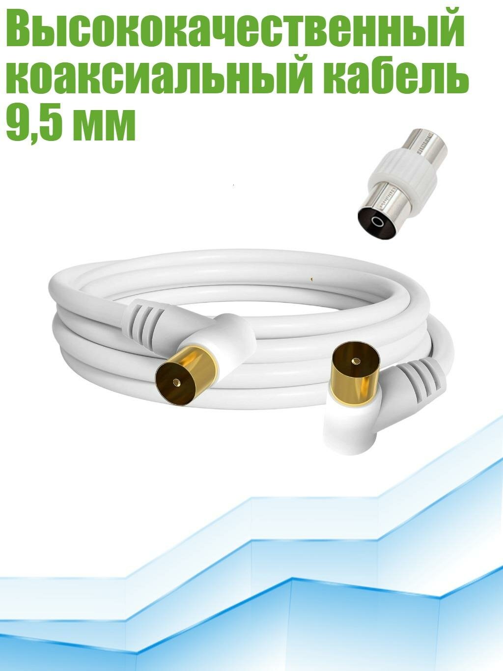Высококачественный коаксиальный кабель 9,5 мм, 5m - Согнуть, чтобы согнуть