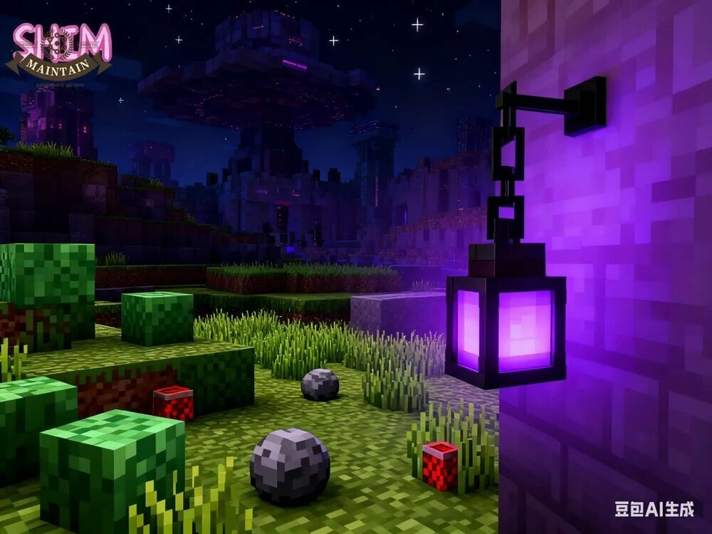 Пиксельная настенная ночная лампа Minecraft (6*6*10 см) - с пультом ДУ + 16 цветов