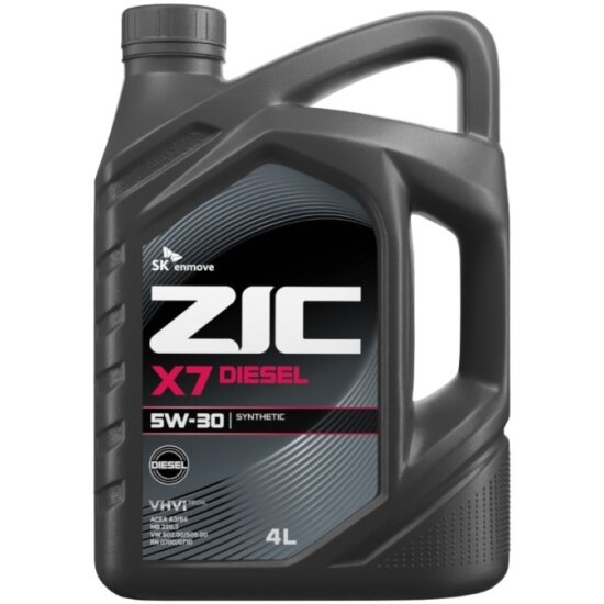 Моторное масло Zic X7 Diesel 5W-30 синтетическое 4 л