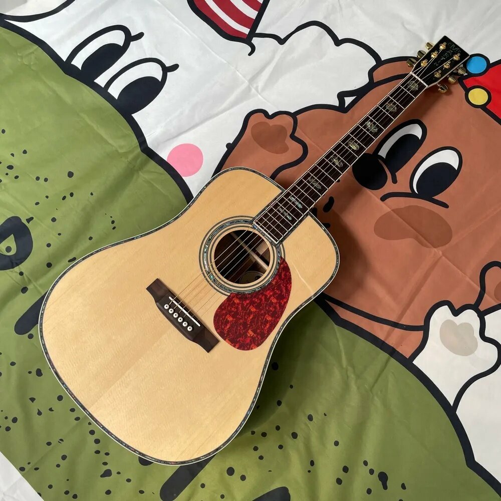 Акустическая гитара Полуакустическая деревянная гитара Marti D45 6-струнная