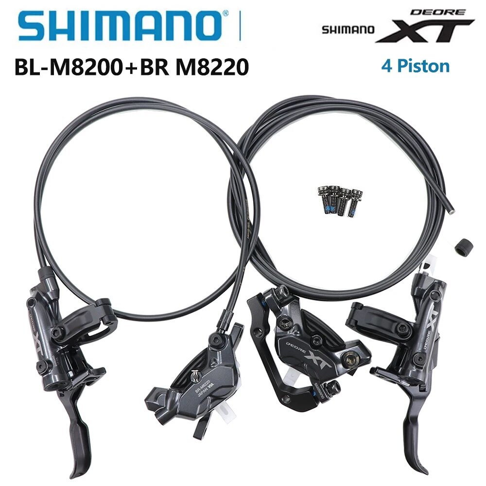 Shimano Deore XT M8220 Тормоза 4 поршня MTB P04C Metal ice Split
