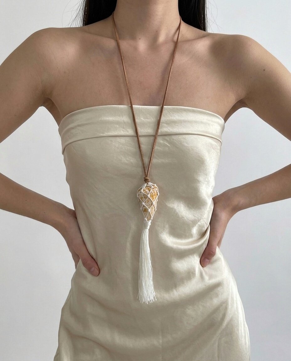 Бусы, ракушка