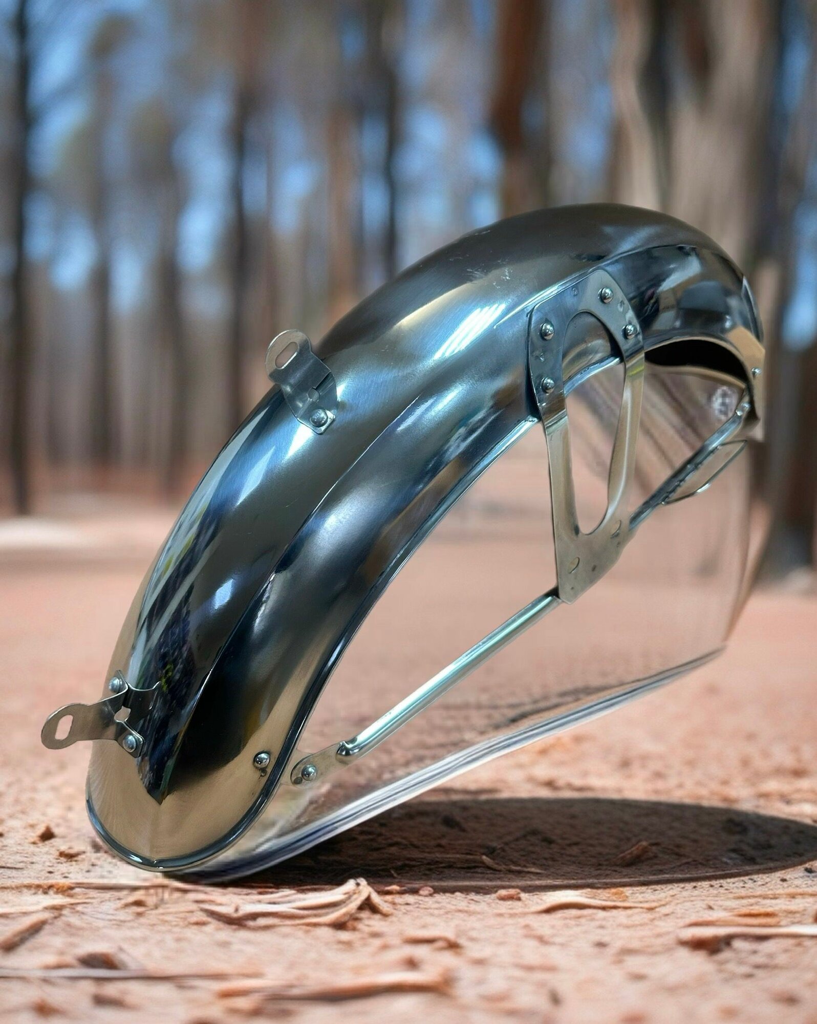 Крыло переднее Альфа метал хром (с доп креплением)