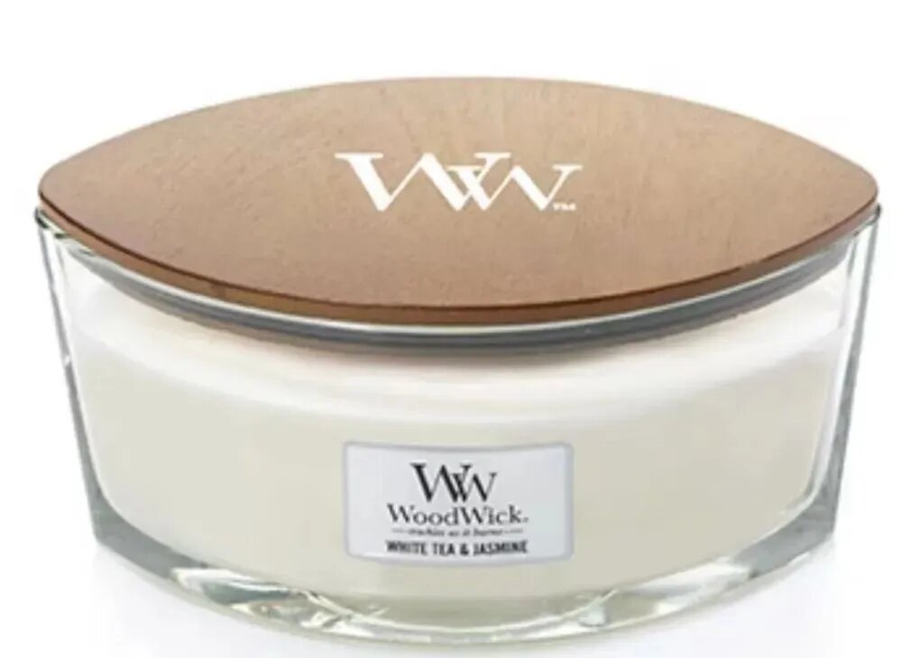 Свеча ароматическая WoodWick WHITE TEA &JASMINE 9.1 см х 17.4 см
