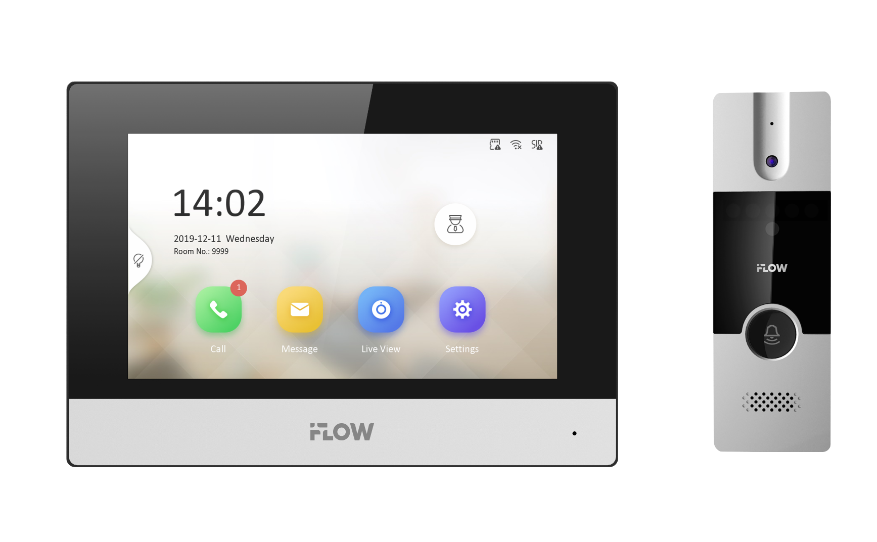 Видеодомофон гибридный iFlow F-VI-5342H, диагональ 7", Wi-Fi