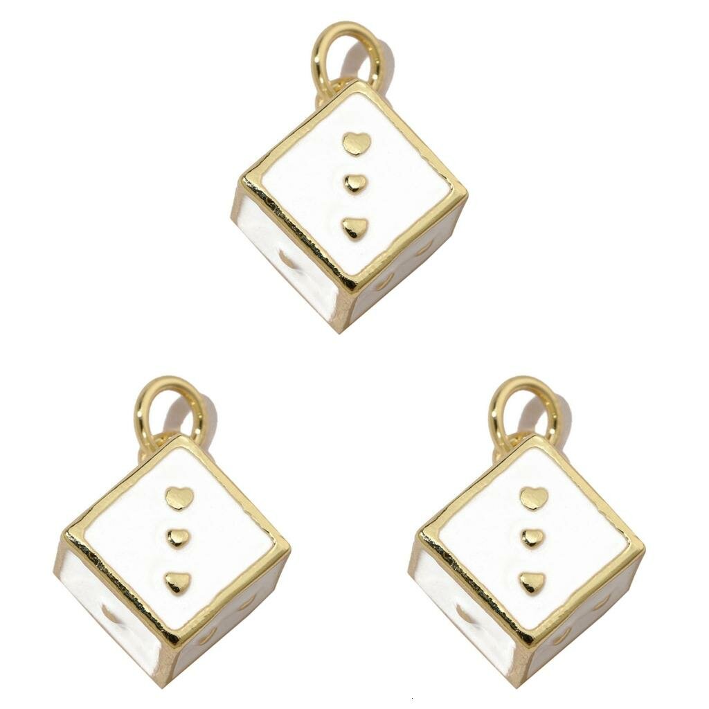 Комплект из 3 золотых серёжек-подвесок, 33 4