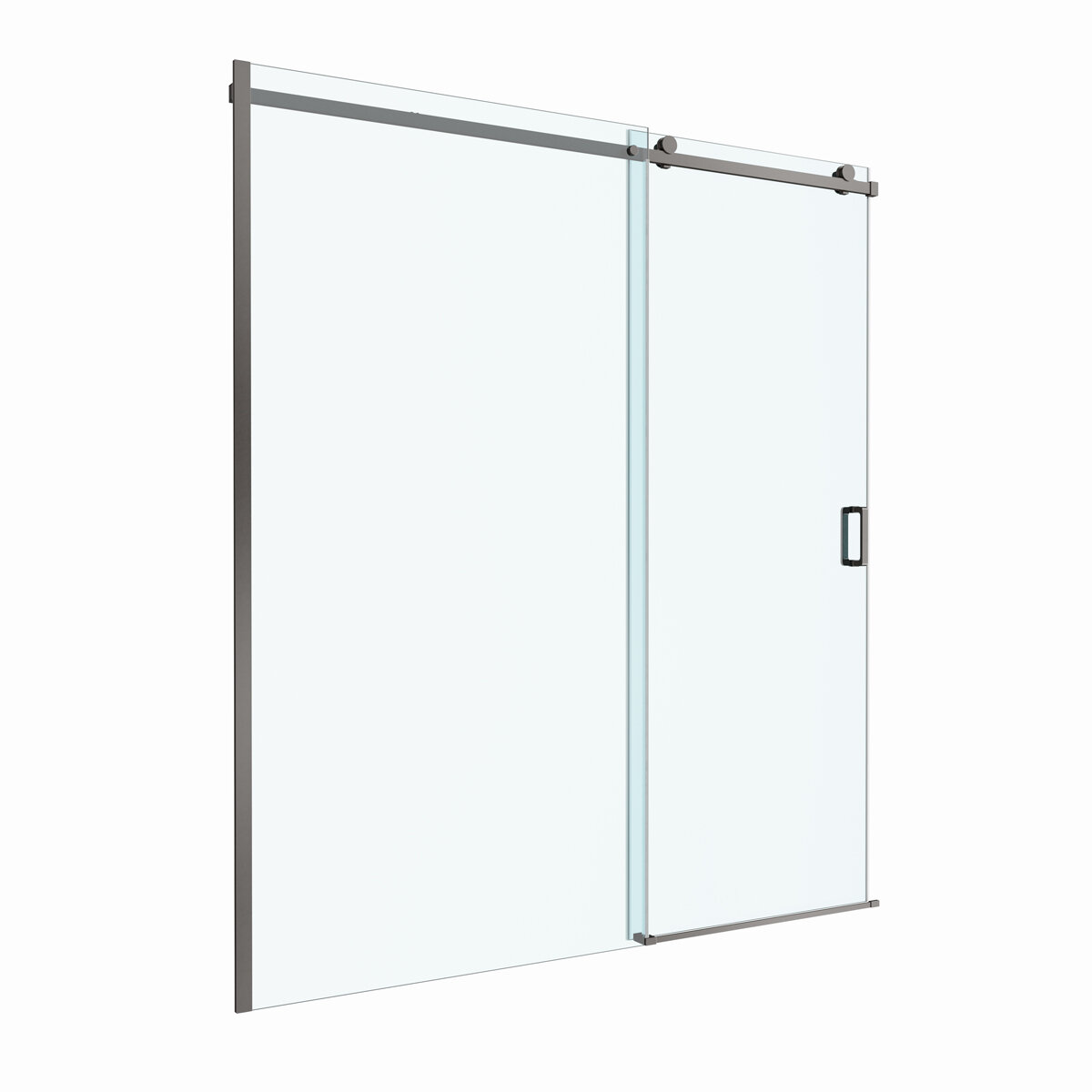 Душевая дверь BelBagno Soft Close-2 200х180 SOFT_CLOSE-2-BF-1-180-C-GM оружейная сталь
