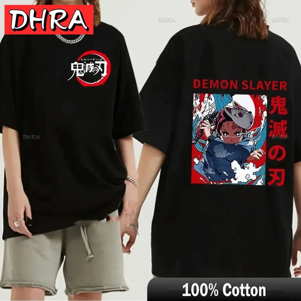 Мужская футболка Demon Slayer Хлопок XL, Black15