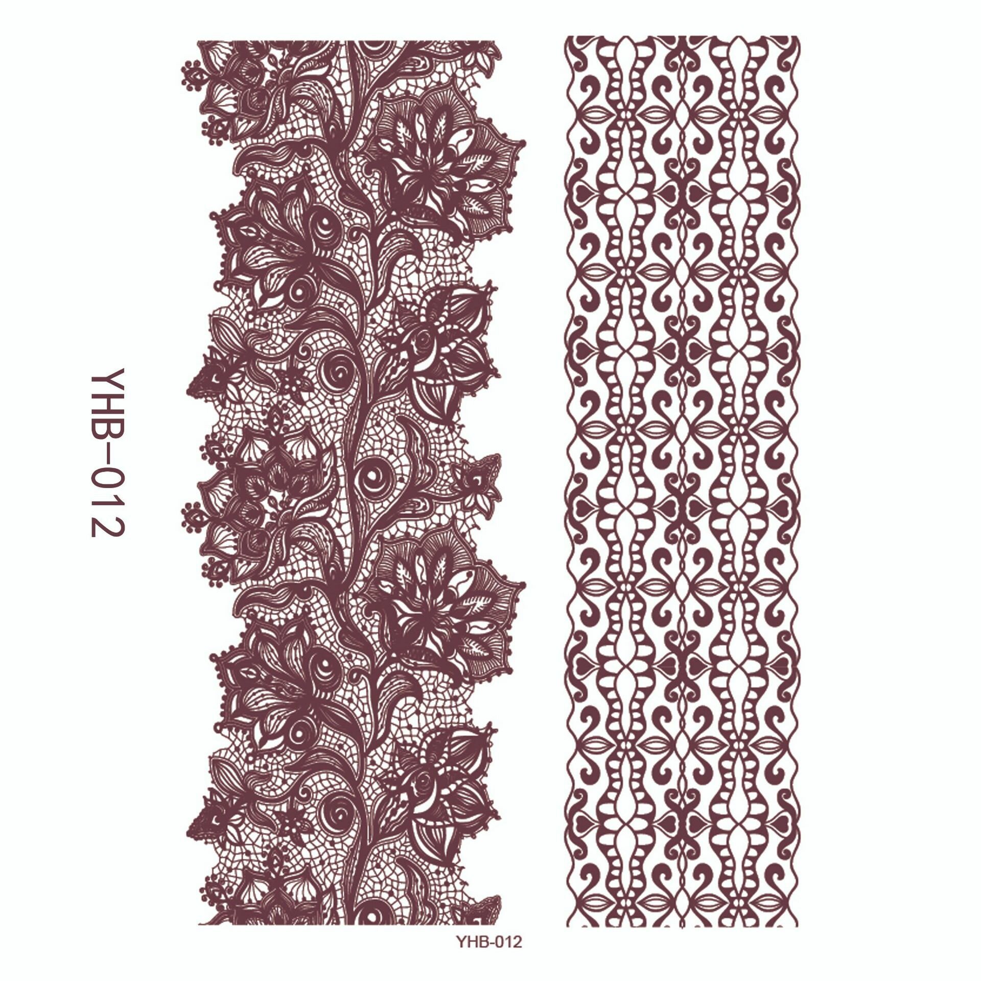 Временные татуировки хной в европейском и американском стиле, временные татуировки белого, черного и красного цветов, высококачественные временные татуировки для рук и предплечий.