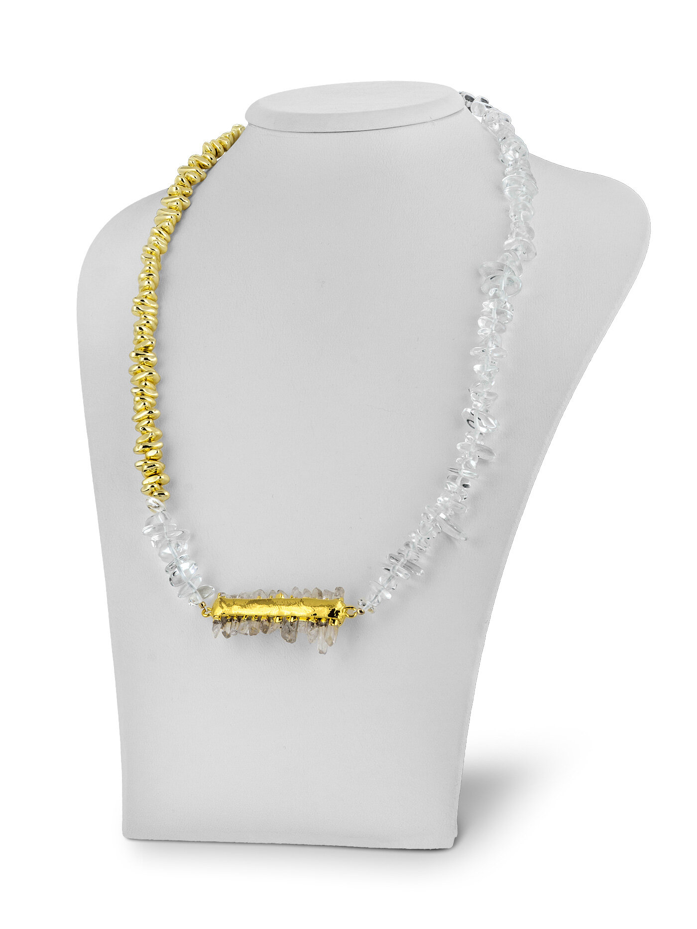 Чокер, горный хрусталь