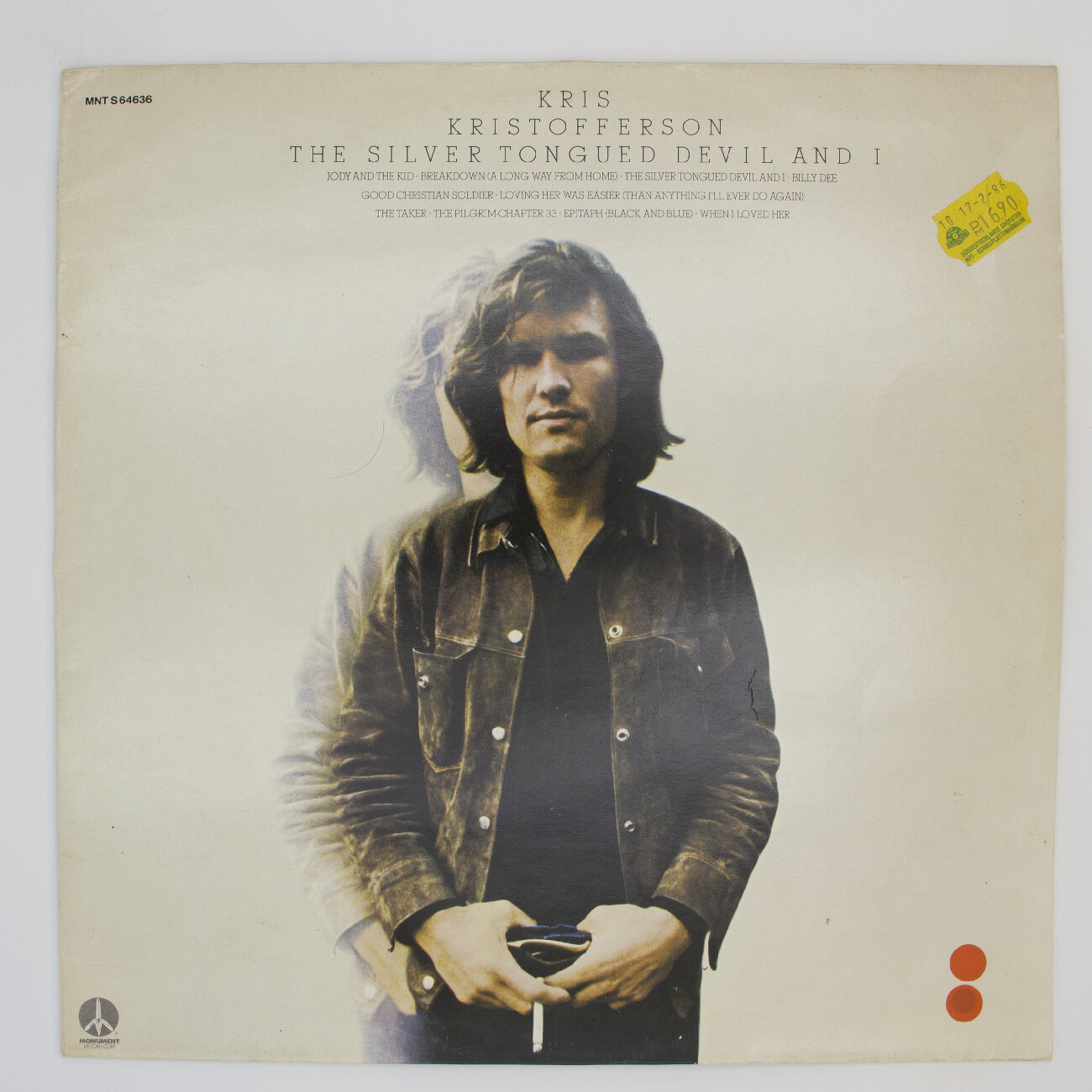 Виниловая пластинка Kris Kristofferson - The Silver Tongued Devil And I, 1xLP, VG