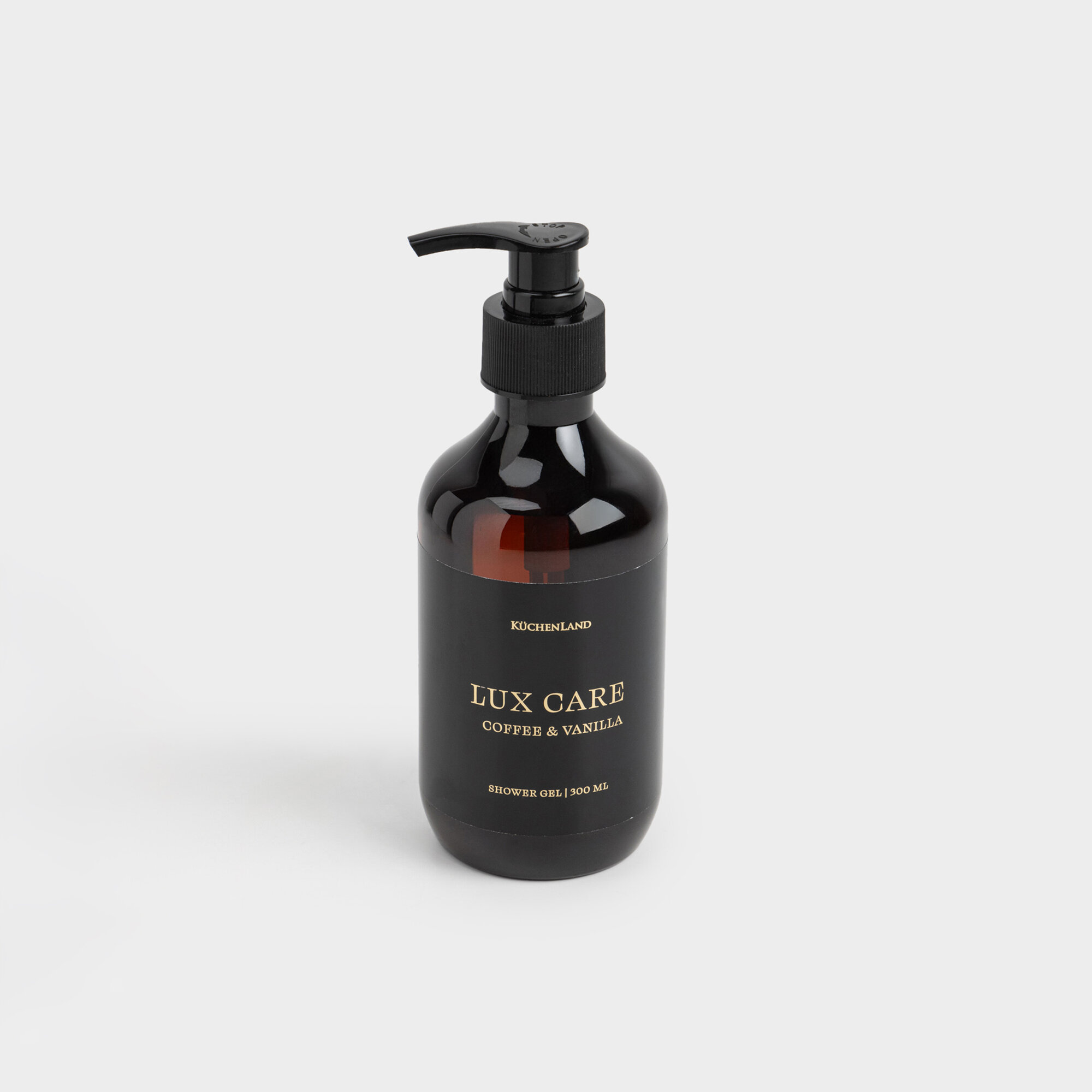 Гель для душа, 300 мл, питательный, Кофе и ваниль, Lux care, Kuchenland