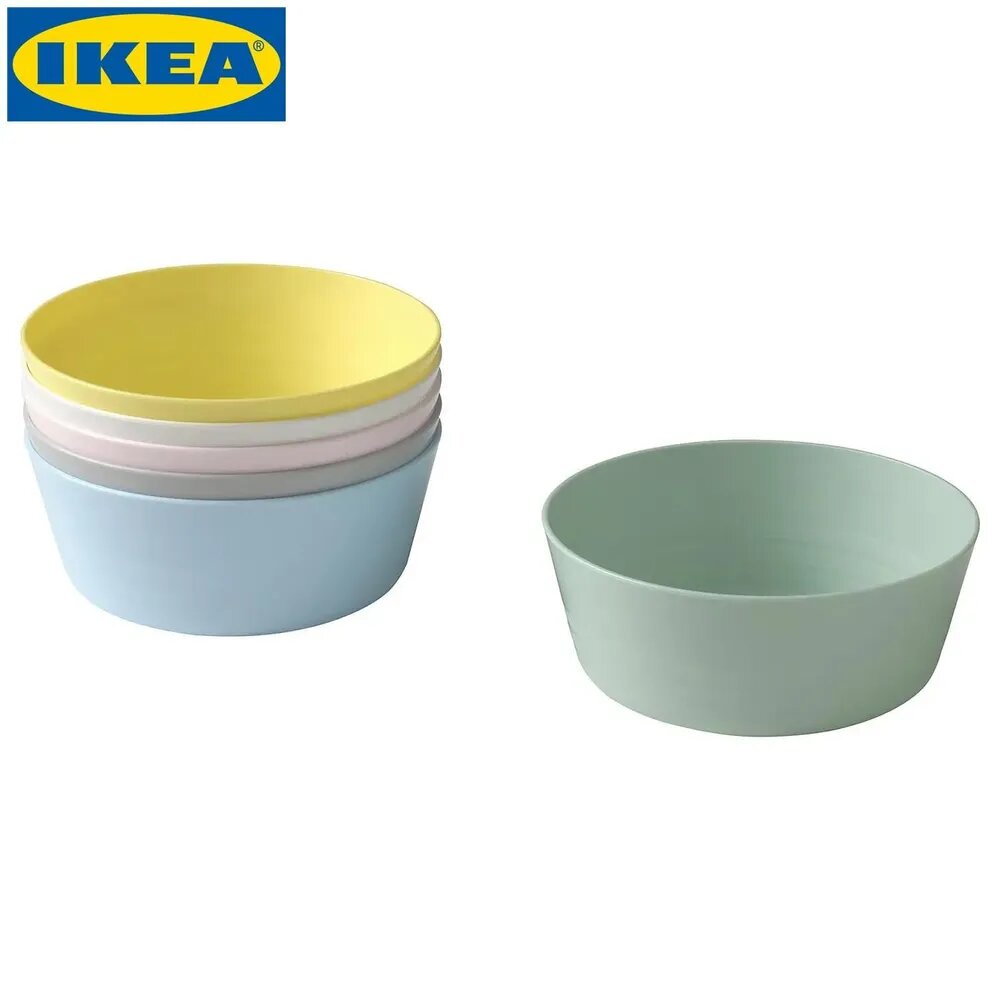IKEA Миска 1000 мл, 6 шт