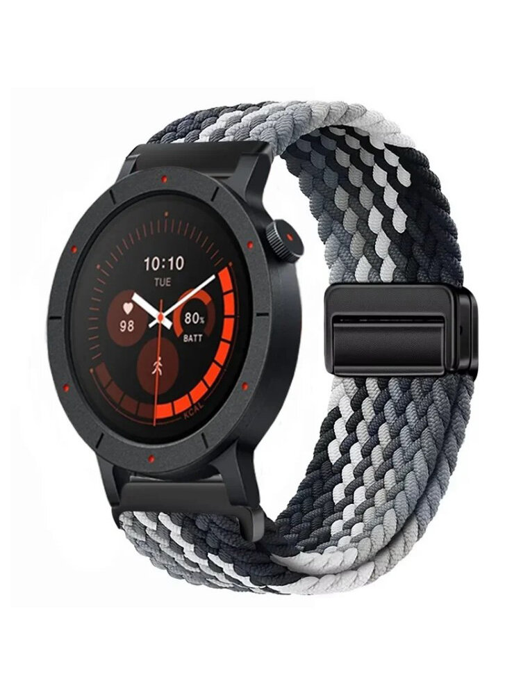 Ремешок 22мм для CMF Watch 3 Pro /CMF Watch Pro 2/CMF by Nothing Watch Pro, Магнитный нейлоновый браслет-липучка , Быстросъемный, регулируемый, удобный замена ремешка сменный браслет аксессуар для часов