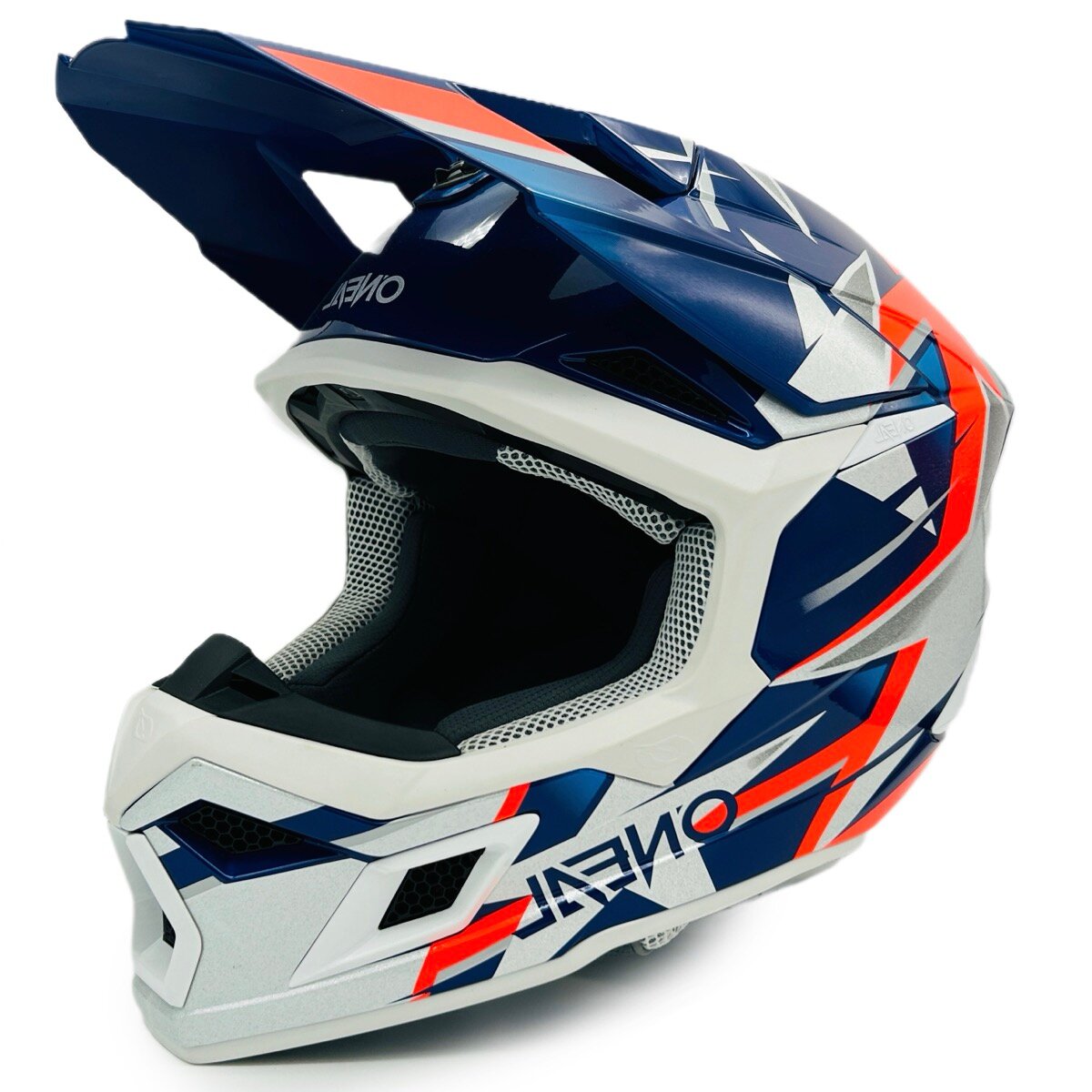 Мотошлем Oneal 3Series-V24 RIDE White-blue. M. Белый-синий