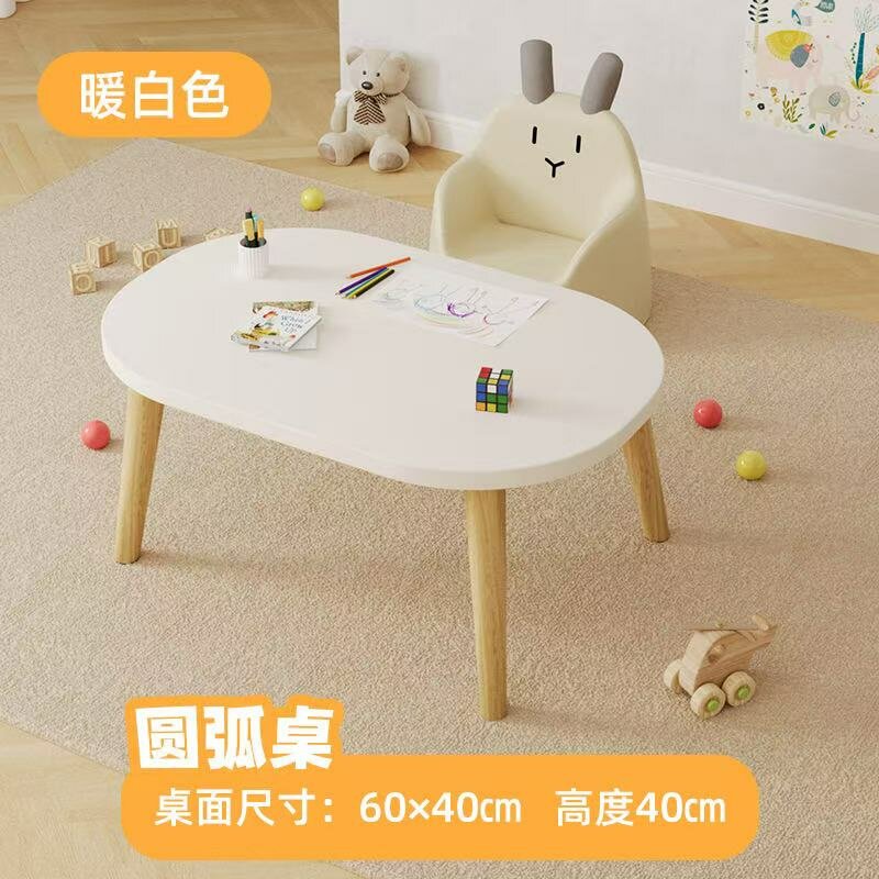 Детский стол, деревянный, круглый, из экологически чистых материалов, 60*40*40 см