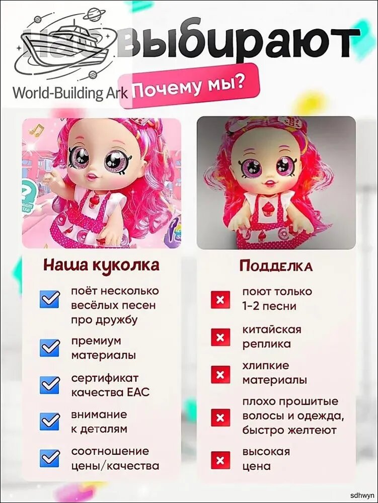 Кукла Dessert Girl интерактивная кукла 25см кукла поёт песни говорит — фото 1