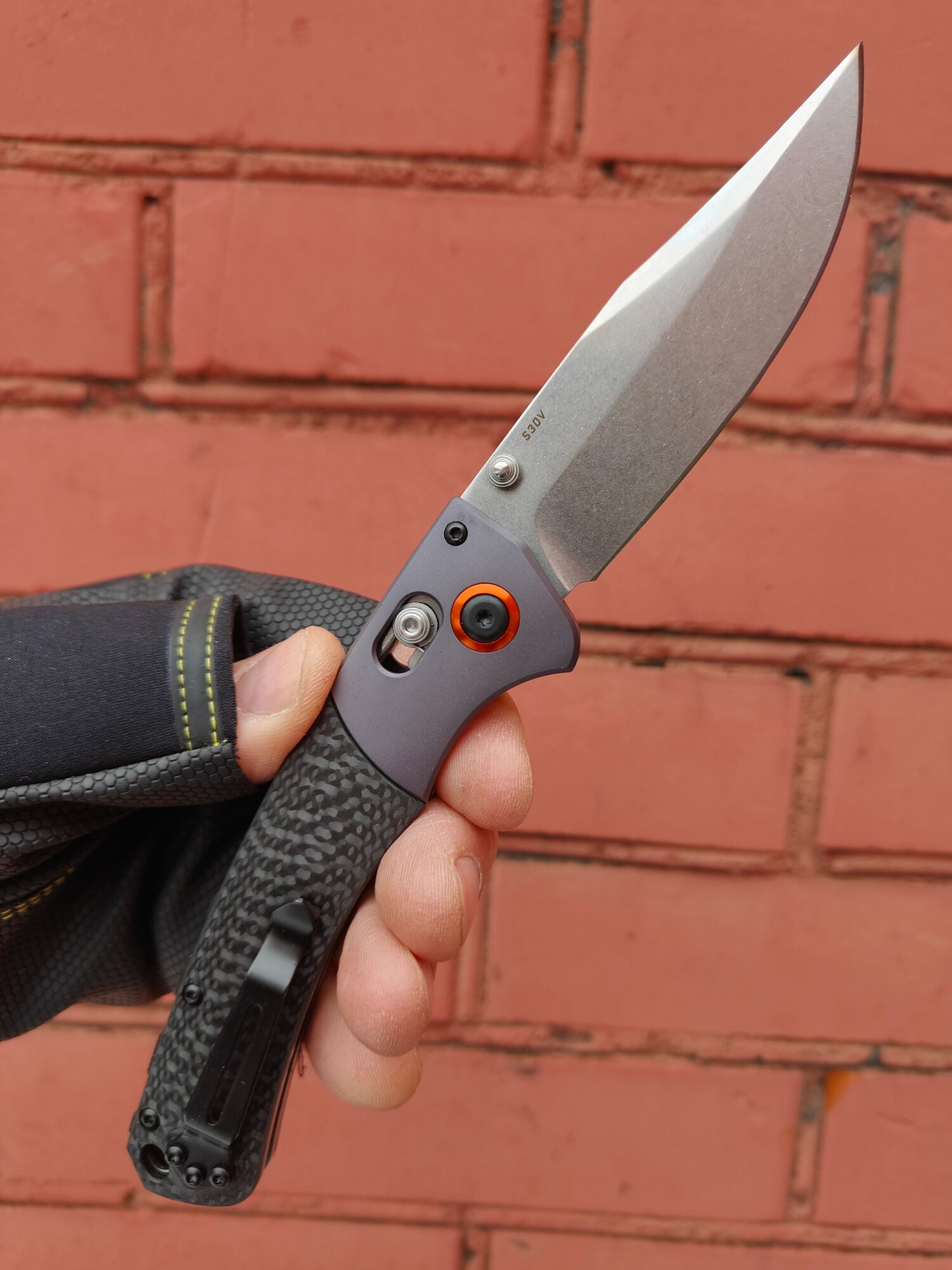 Складной Нож Benchmade карбон 15080 Crooked river