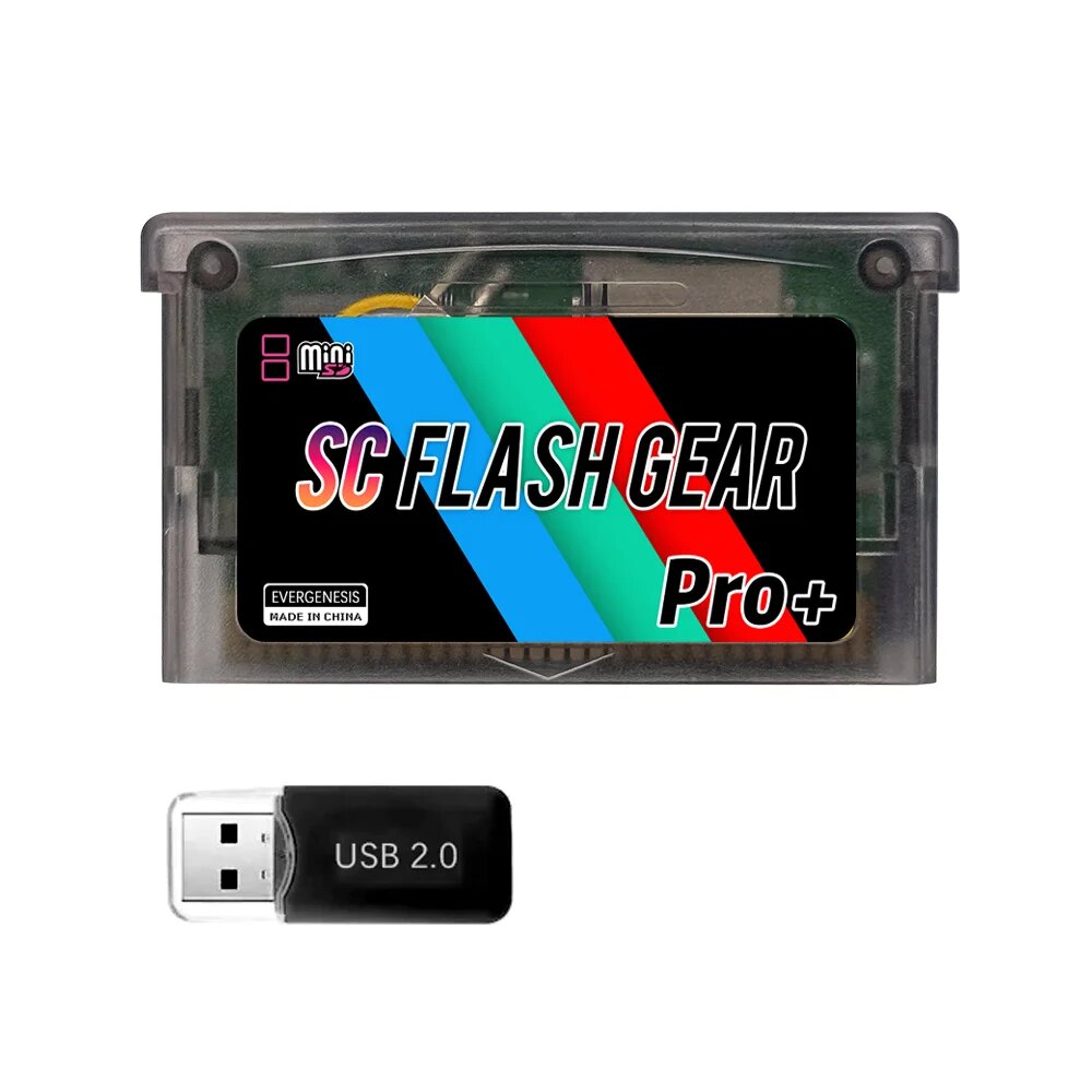 DGETG SCFW V1.5 Флэш карта для GBA Черный, Black