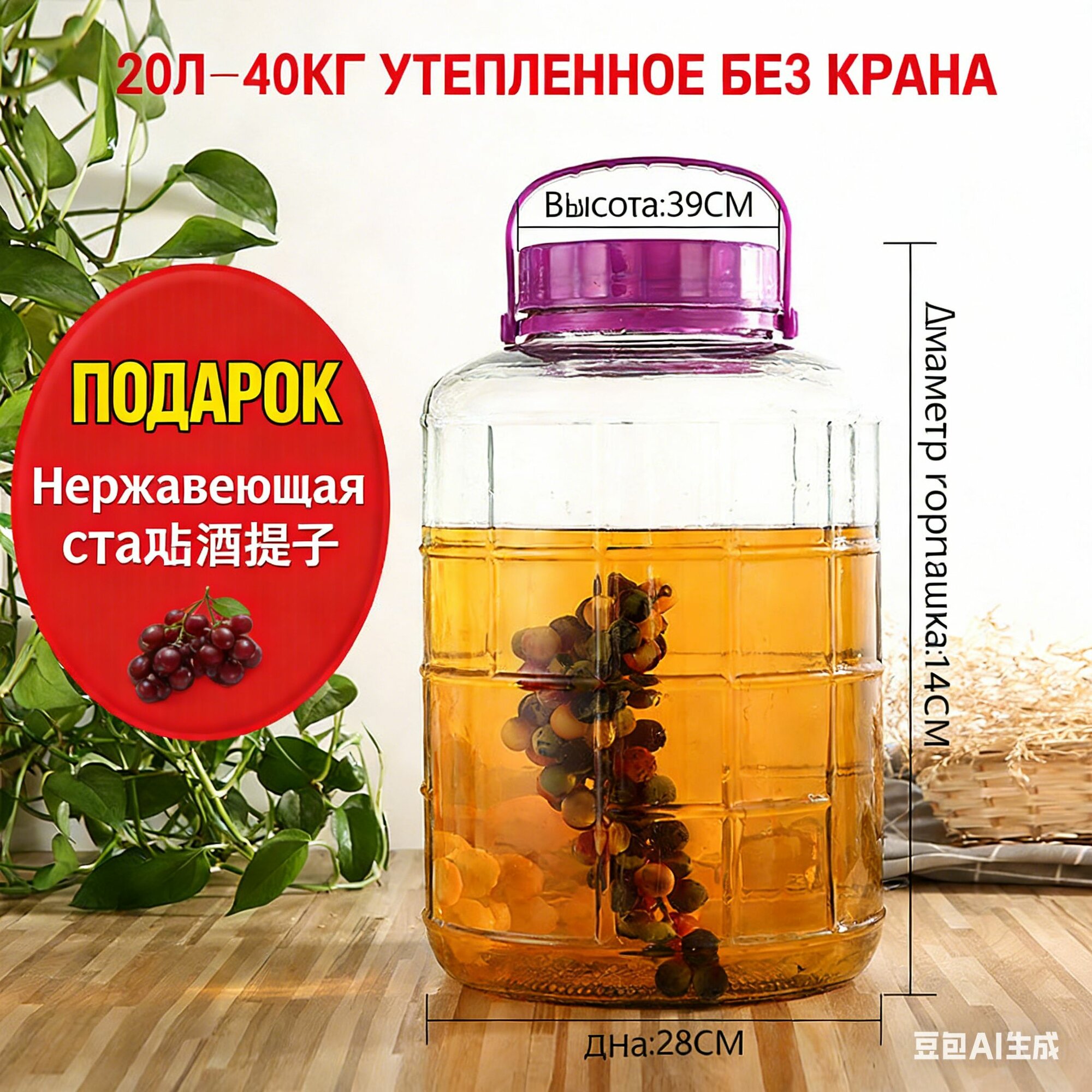 Банка с гидрозатвором