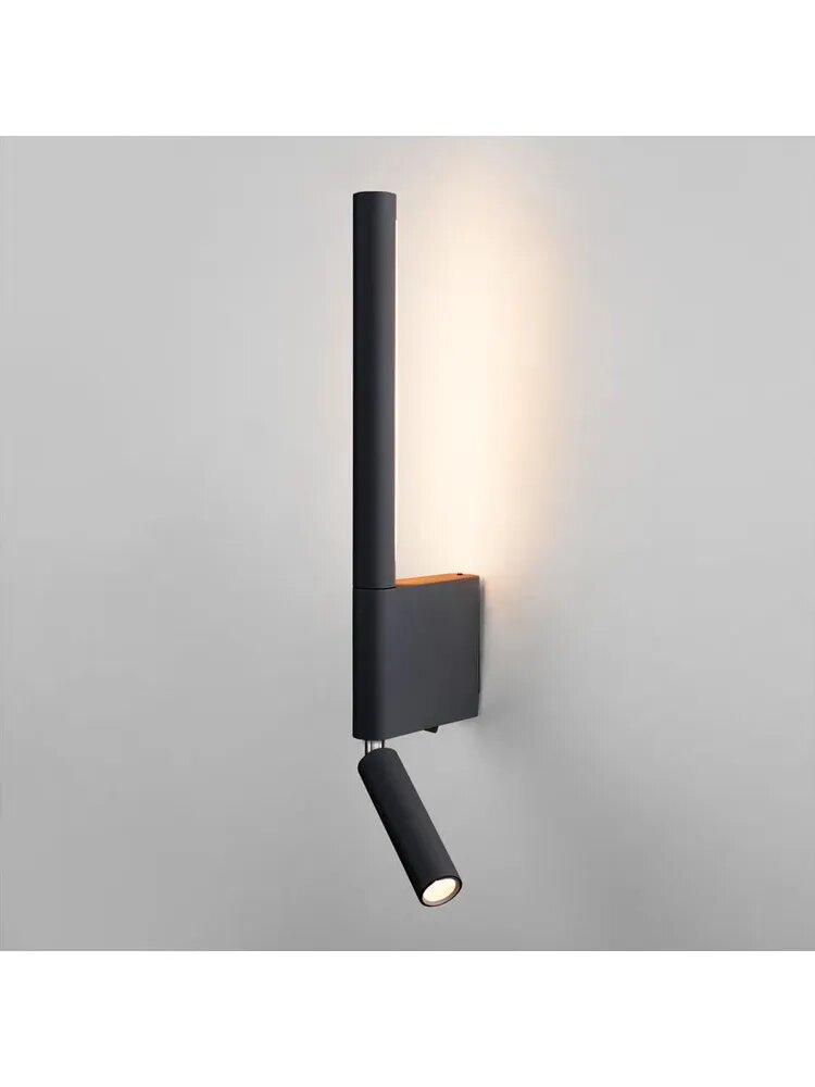 Newrgy lighting Настенный светильник, LED для низких потолков, черный, 100 мм