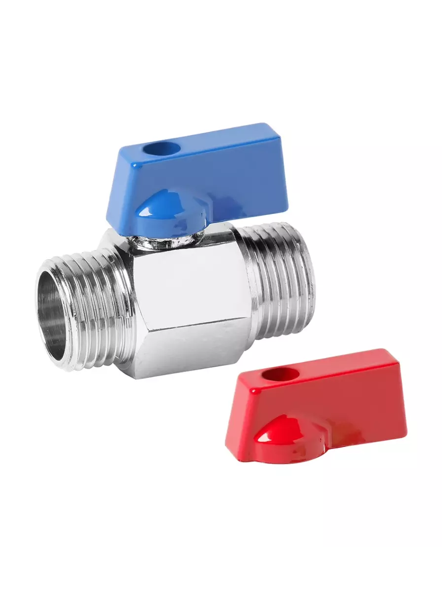 Кран шаровый VRHH3, латунь, полнопроходной, 1/2", серебристый, 1 шт.