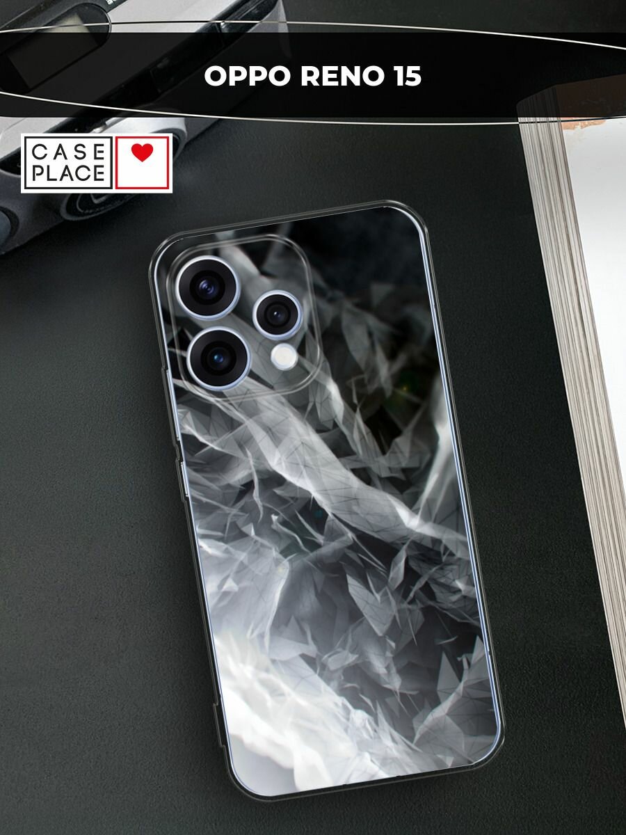 Силиконовый чехол на Oppo Reno 15 / Оппо Рено 15 с принтом Абстракция 9