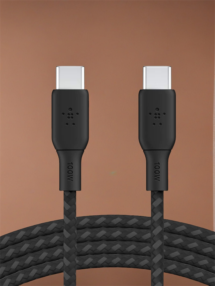 Belkin Кабель для зарядки Belkin BoostCharge 100W PD USB-C - USB-C 2.0 Cable CAB014BT3MBK 3 метра, черный