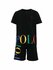 Пижама Polo Ralph Lauren Logo-print pajamas, размер 5 лет, черный