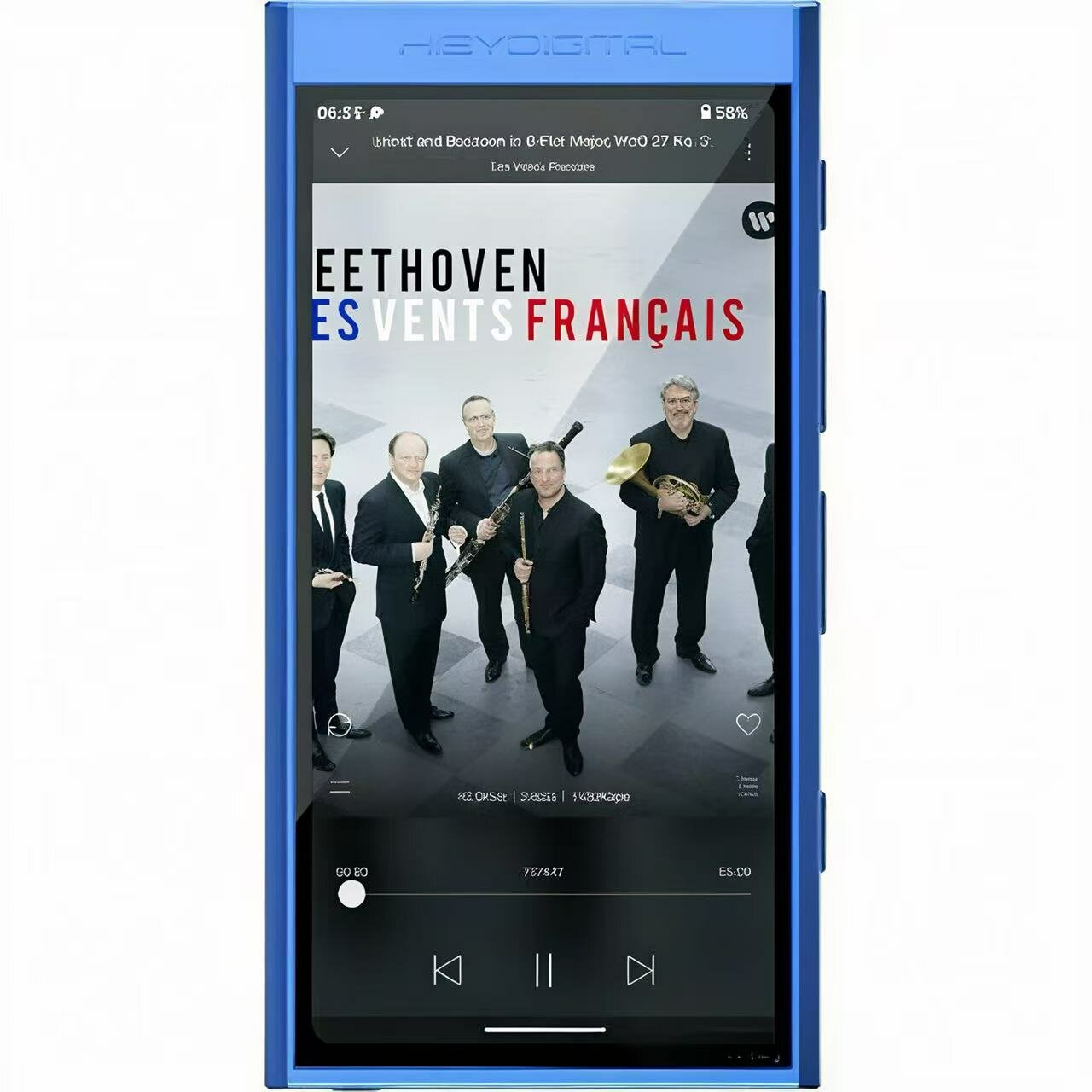 MP3-плеер HiBy Music hiby-m300 celfoshan, серебристый, Bluetooth, Wi-Fi