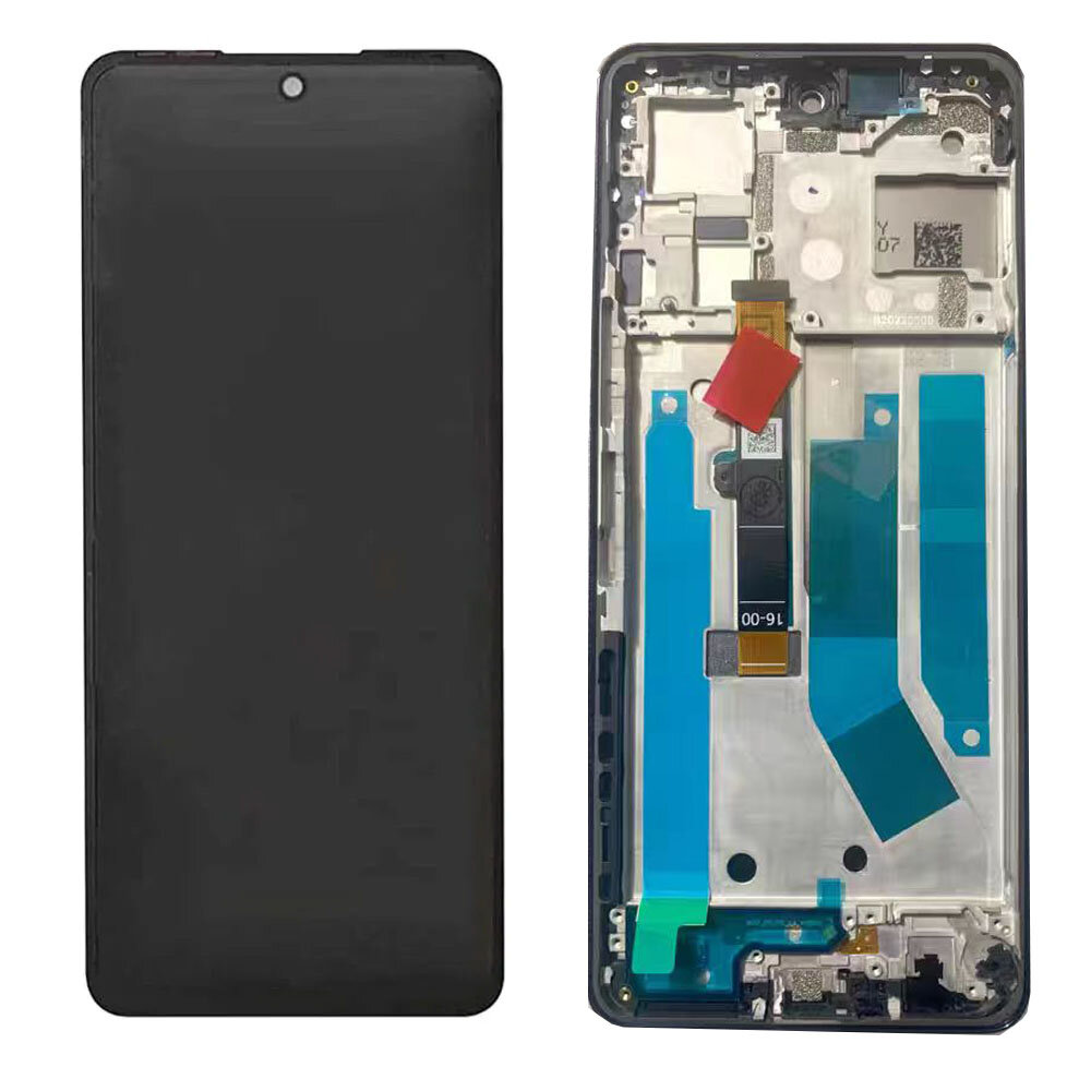 Дисплей(экран) для Camon 19 Pro Ci8n (текно камон 19 про) в сборе с тачскрином рамкой, Синий