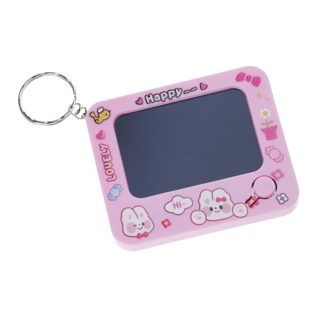 Мини-доска для рисования граффити брелок розовый