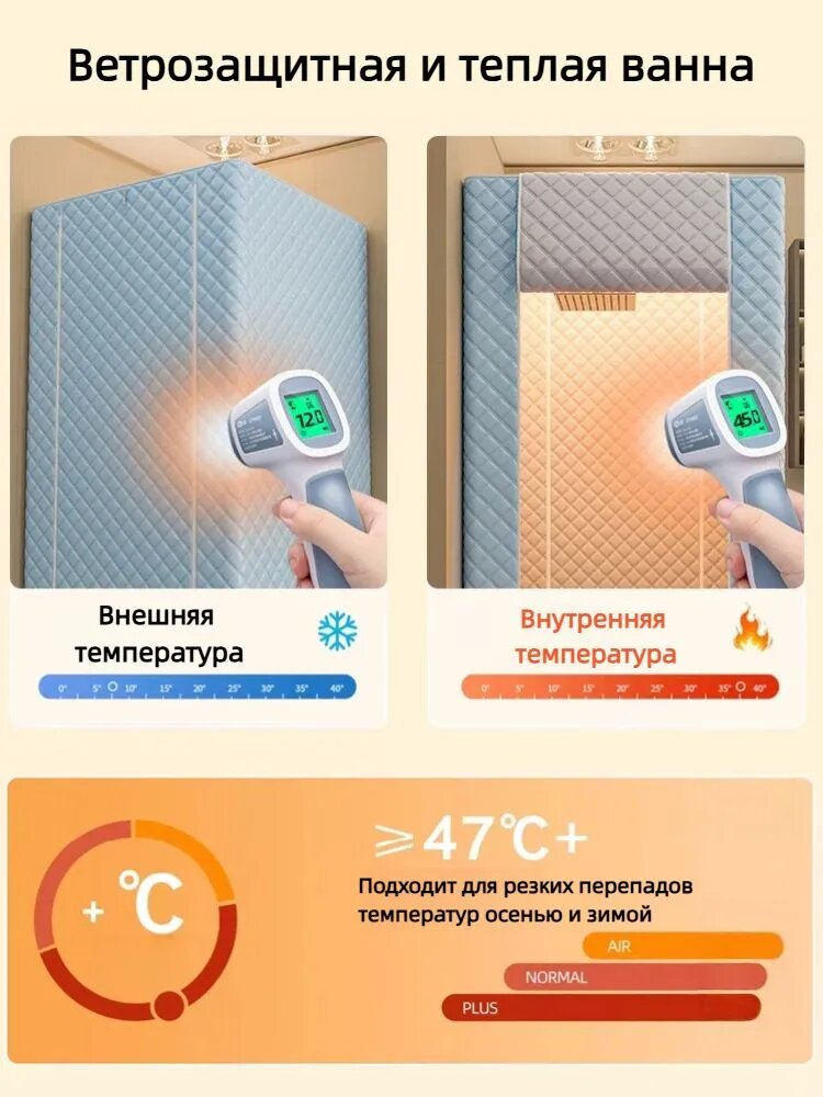 Уличный садовый душ с кабинкой и подогревом, душевая палатка для дачи из полиэфирного шелка — фото 1