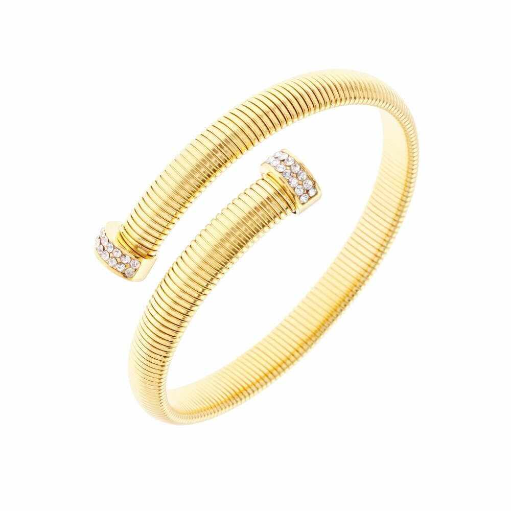 Плетеный браслет, кристаллы Swarovski